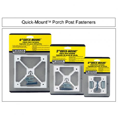 Quick-Mount™ Porch Post Fasteners | Universal Building Systems