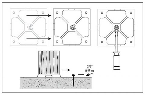 Quick-Mount™ Porch Post Fasteners | Universal Building Systems